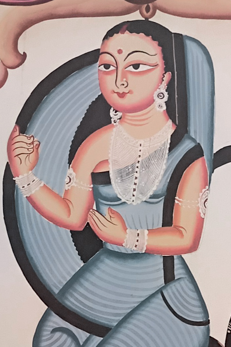 GiTAGGED Bengal Pattachitra Parvathi Ganesha painting Online