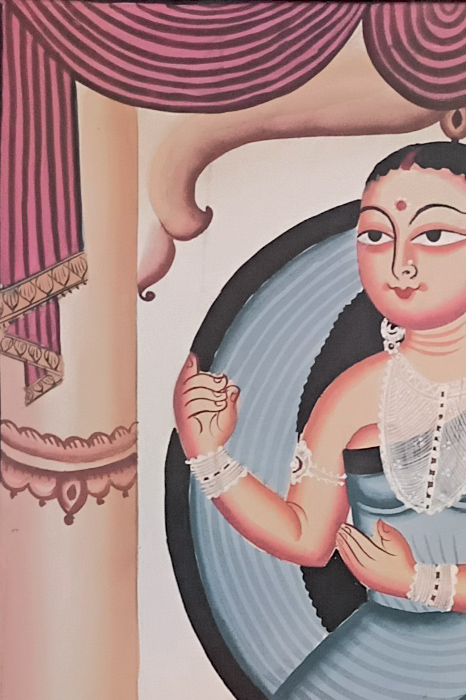 GiTAGGED Bengal Pattachitra Parvathi Ganesha painting Online